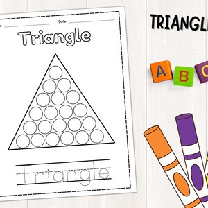 2d Shapes Dot Marker | Printable 2d Shapes Do a Dot Coloring Pages ...