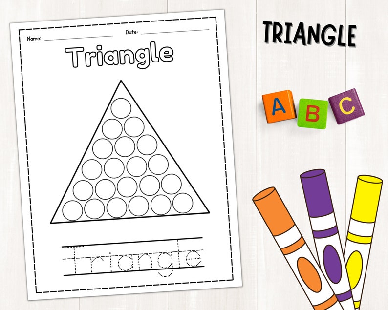 2d Shapes Dot Marker | Printable 2d Shapes Do a Dot Coloring Pages ...