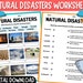 Natural Disasters Labeling Worksheet | Natural Events and Severe ...
