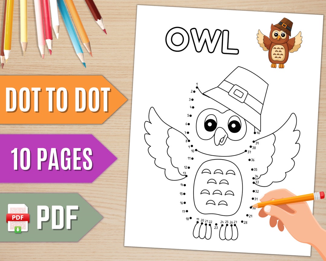 Dot to Dot Worksheets for Kids | Connect the Dots Activity Pages ...