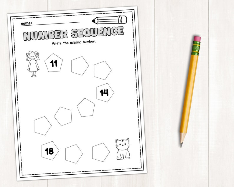 Teen Number Printable Worksheets 11-20 | Activities for Kindergarten ...