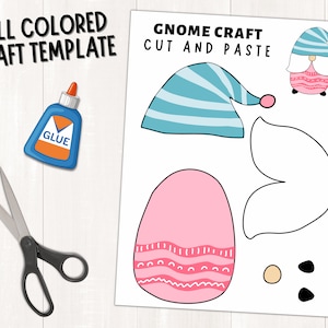Printable Easter Gnome Craft | Build a Gnome | Spring Gnome Craft ...