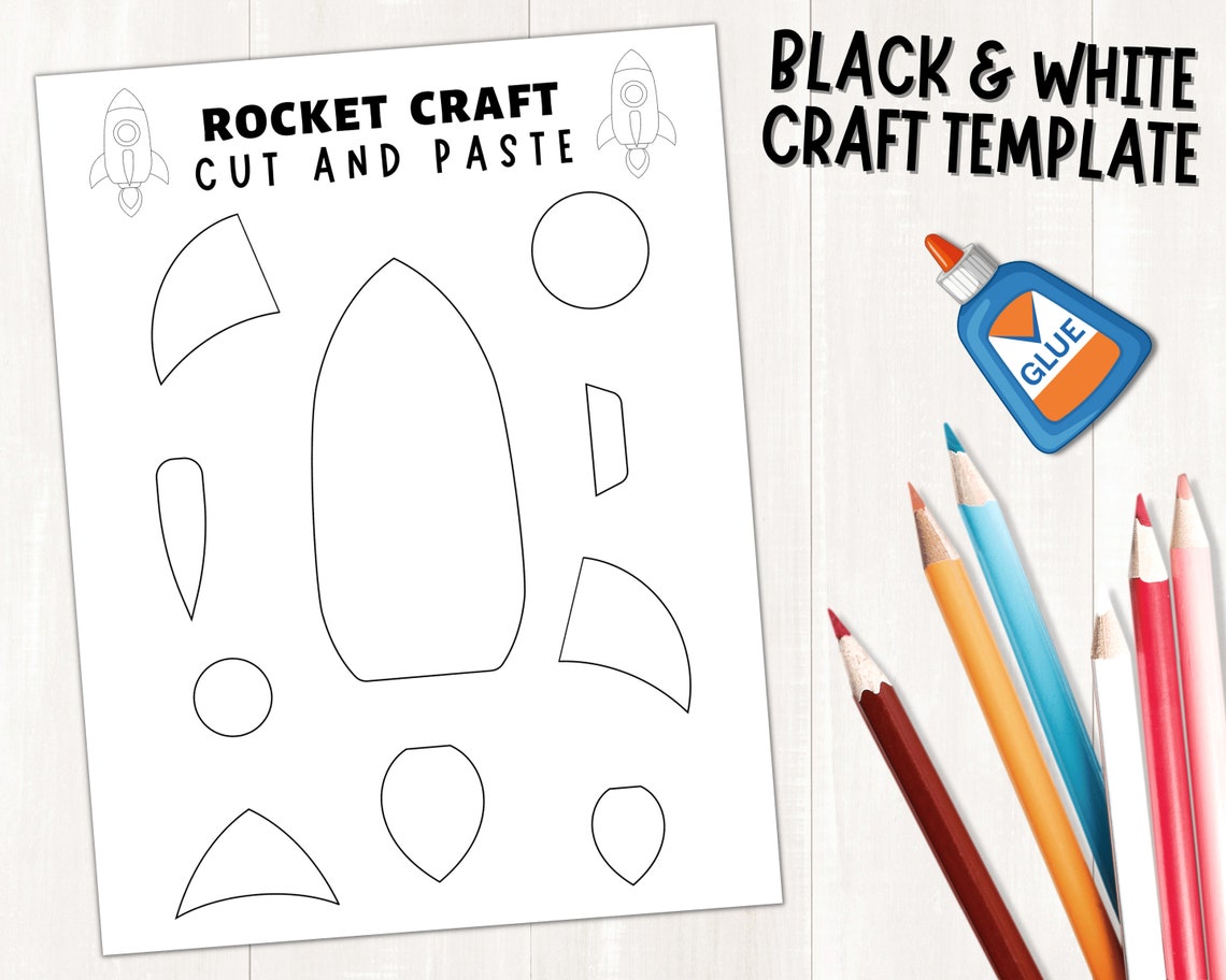 Printable Rocket Craft | Outer Space Activities | Build a Rocket ...