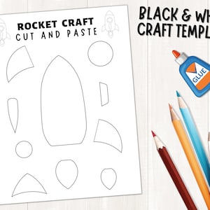 Printable Rocket Craft | Outer Space Activities | Build a Rocket ...