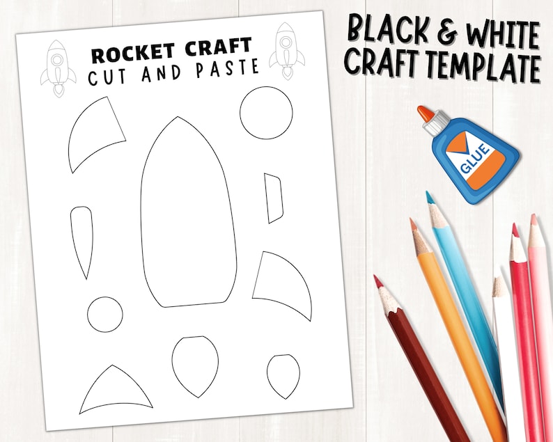 Printable Rocket Craft | Outer Space Activities | Build a Rocket ...