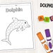 Sea Animals Dot Marker | Printable Ocean Animal Do a Dot Coloring Pages ...
