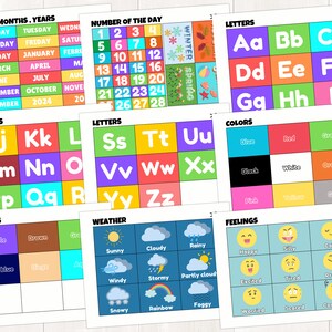 Printable Morning Board I Kids Daily Calendar I All About Today I ...