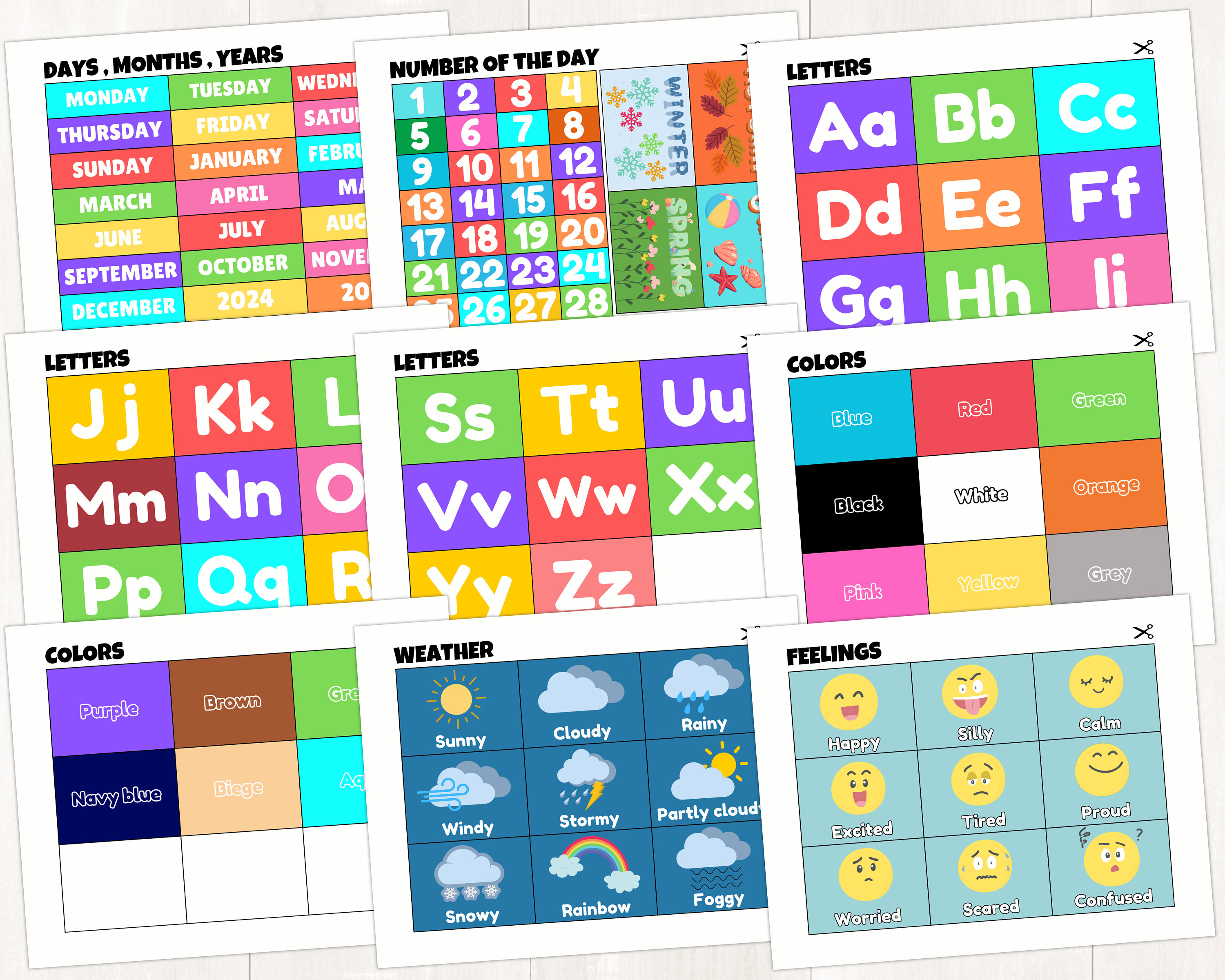 Printable Morning Board I Kids Daily Calendar I All About Today I ...