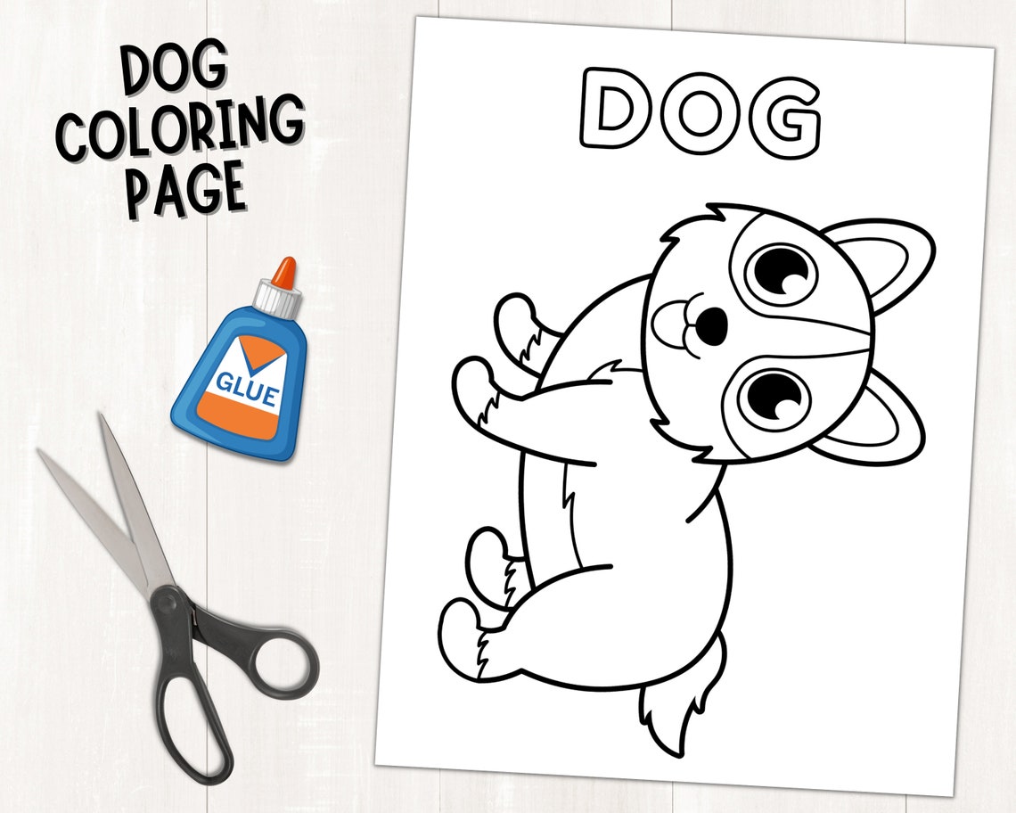 Printable Corgi Dog Craft Pet Animal Craft Farm Animal Activities Color ...