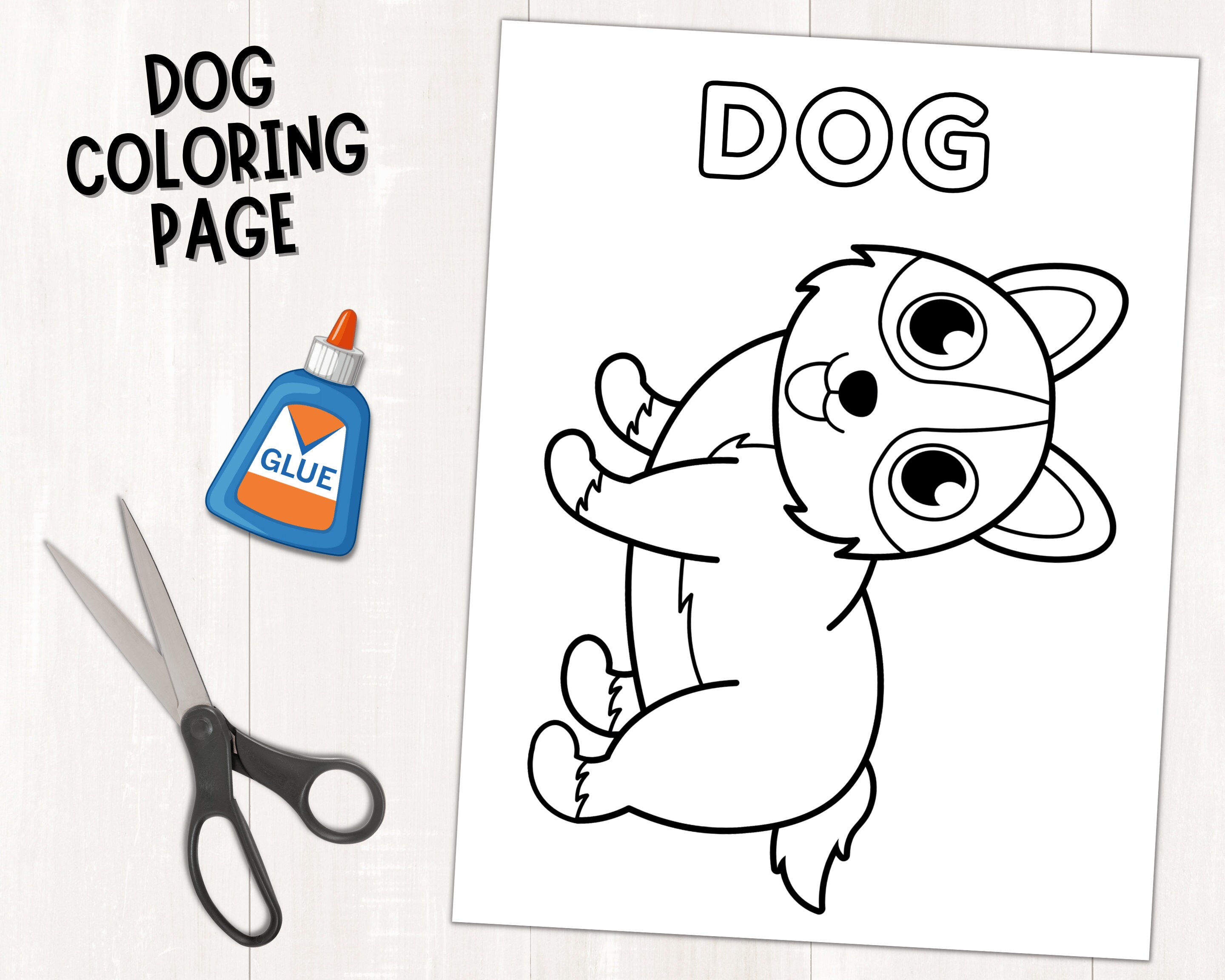 Printable Corgi Dog Craft | Pet Animal Craft | Farm Animal Activities ...