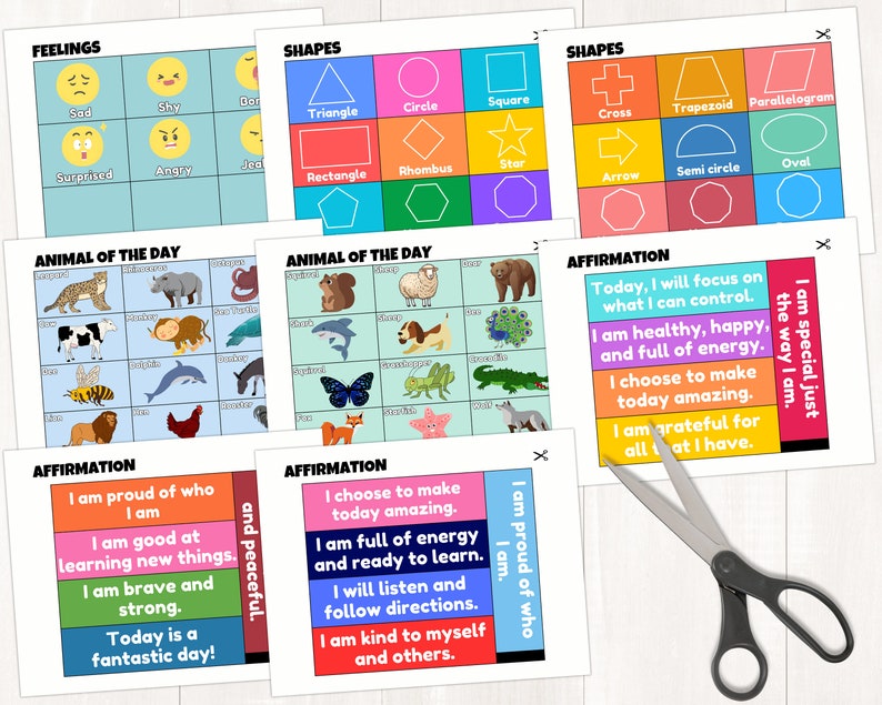 Printable Morning Board I Kids Daily Calendar I All About Today I ...