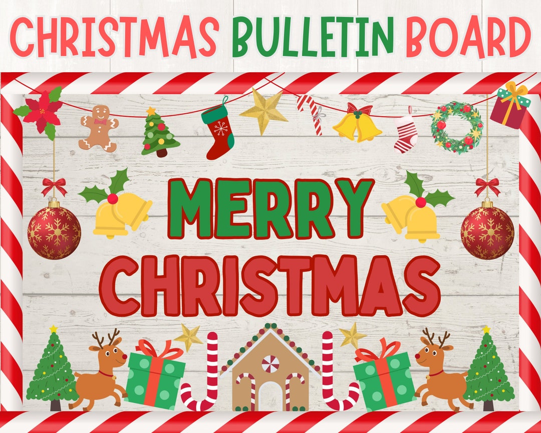 Christmas Bulletin Board Kit | Christmas Classroom Decor | Door Decor ...