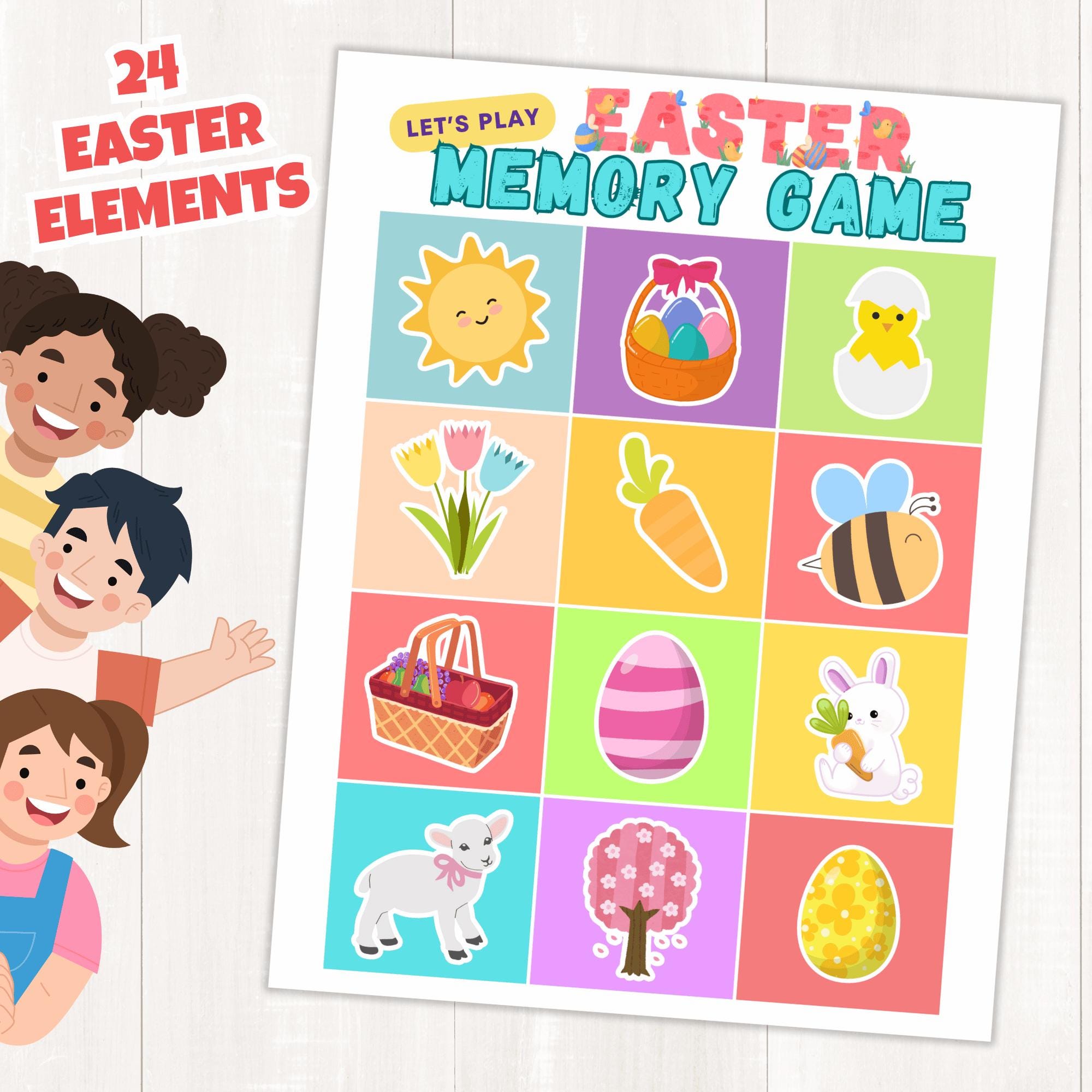 Easter Memory Game Printable | Fun Matching Activity for Kids | Spring ...