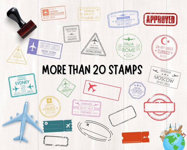 Printable US Passport for Kids Pretend Passport Book for - Etsy