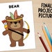 Printable Native American Craft | Bear Craft Template | Native American ...