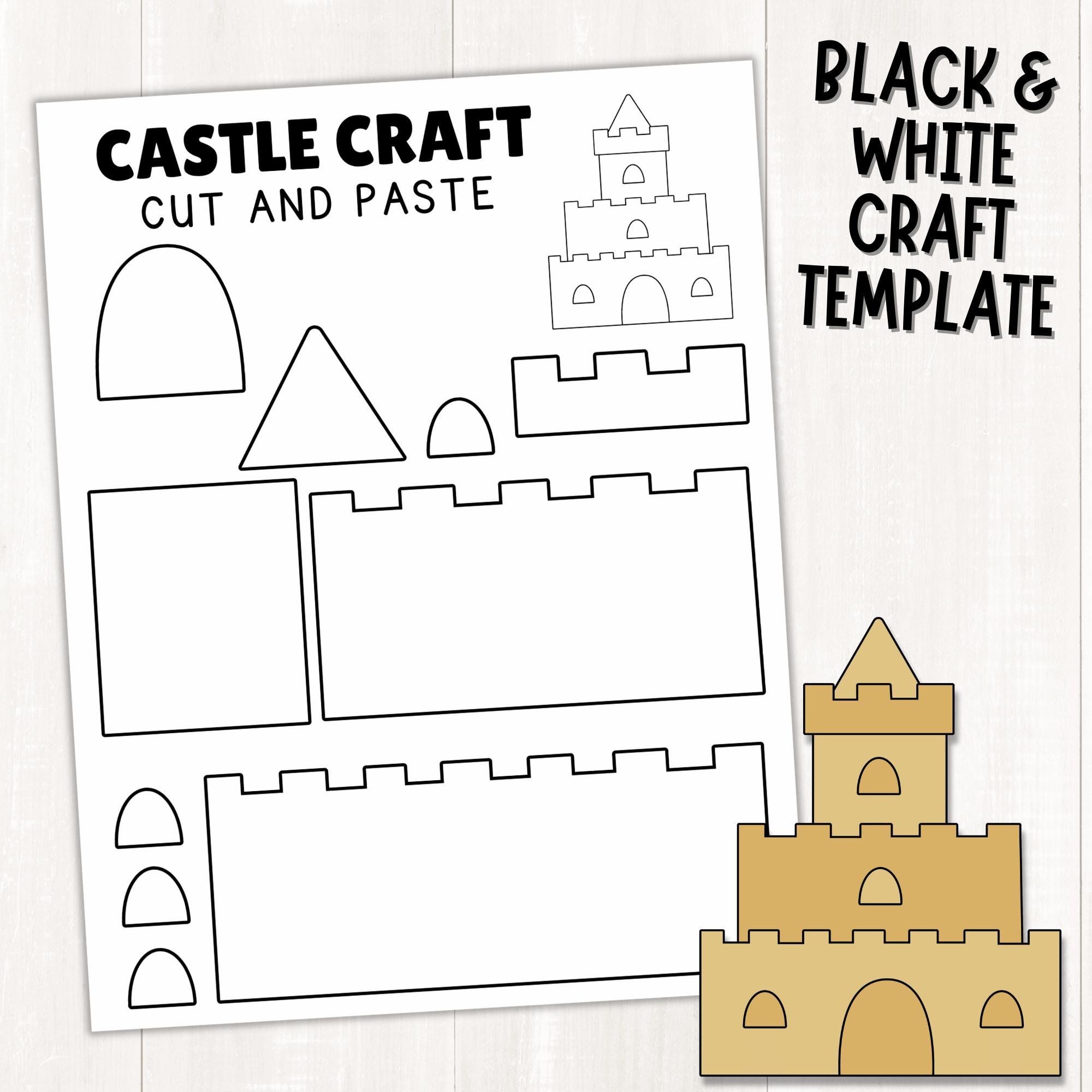 Printable Sand Castle Craft Template | Summer Craft Activity | Build a ...