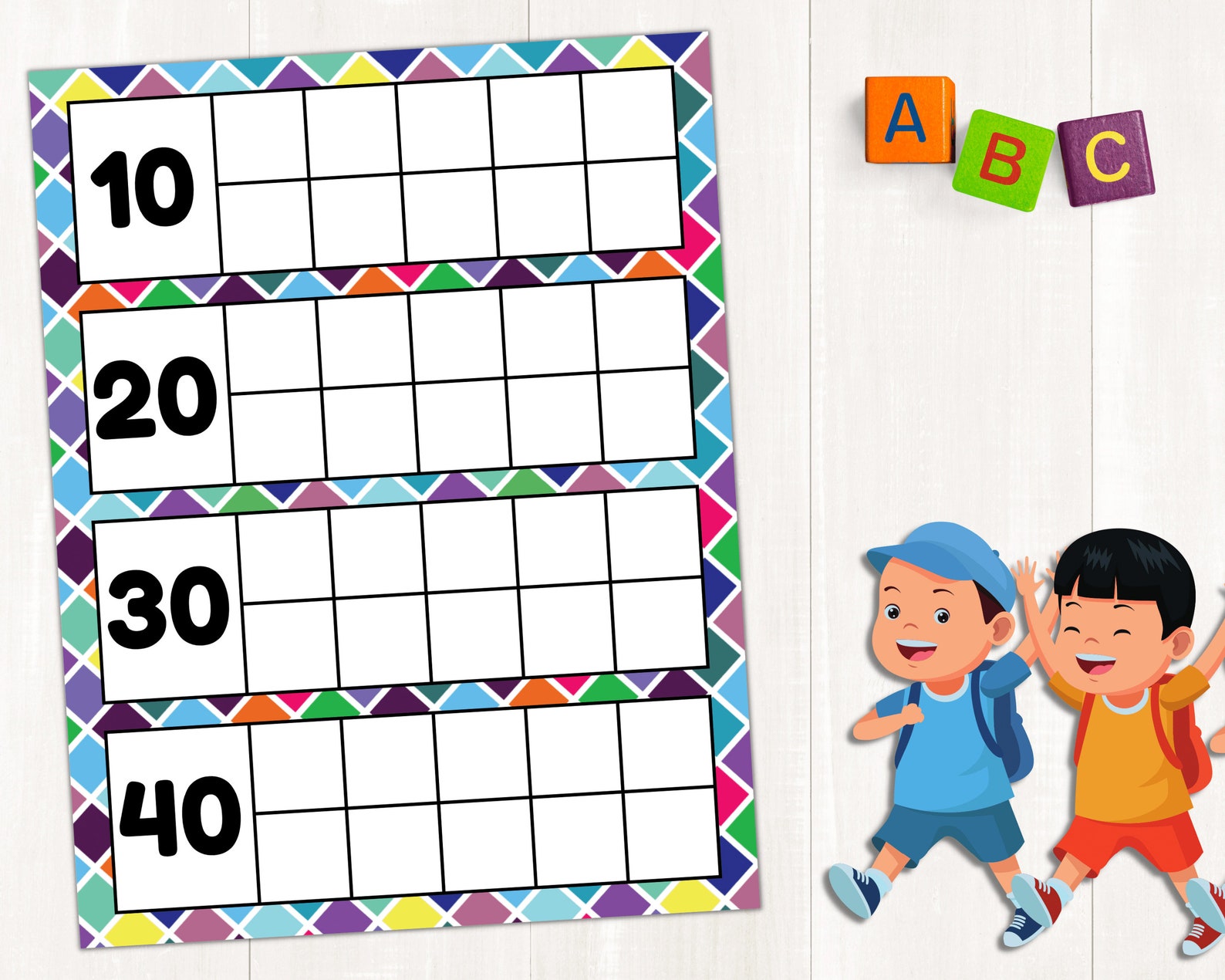 Calendar Ten Frames | Counting the Days of School | Back to School ...