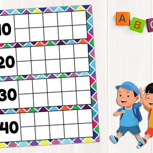 Calendar Ten Frames | Counting the Days of School | Back to School ...