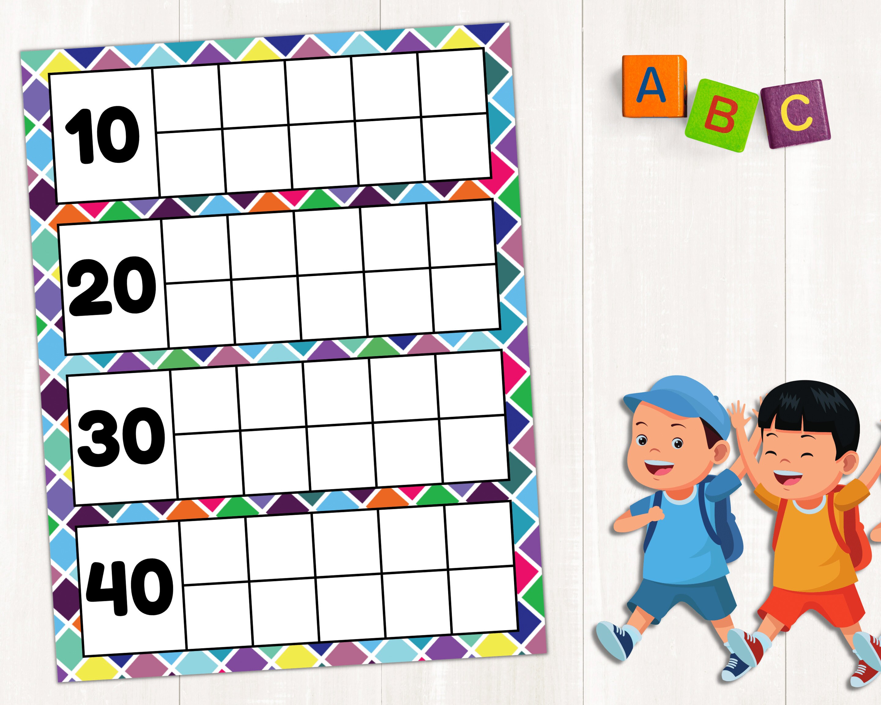 Calendar Ten Frames | Counting the Days of School | Back to School ...
