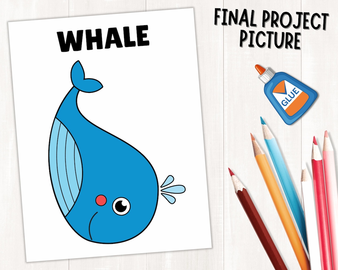 Printable Whale Craft | Build a Paper Wale Craft Activity | Ocean ...