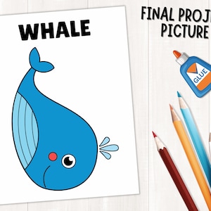 Printable Whale Craft | Build a Paper Wale Craft Activity | Ocean ...