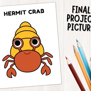 Hermit Crab Craft | Sea Life Activity | Ocean Animals Craft | Cut ...