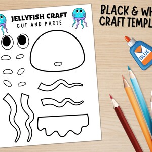 Jellyfish Craft | Sea Life Activity | Ocean Animals Craft | Cut & Paste ...