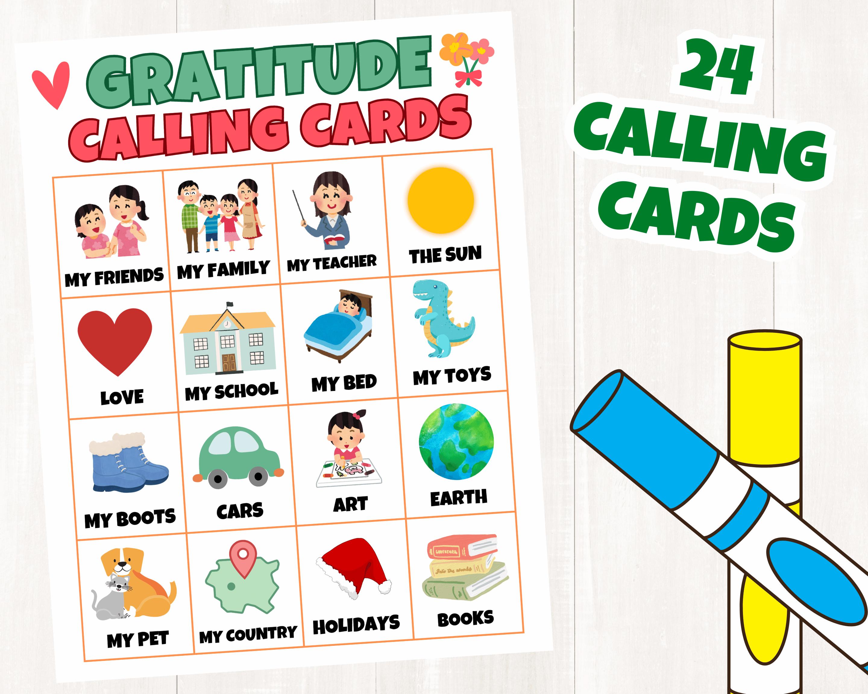 Printable Gratitude Bingo Game | 30 Gratitude Bingo Cards ...