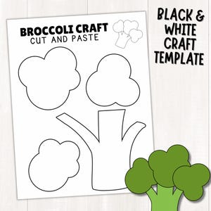 Printable Broccoli Craft Template | Vegetable Craft Activity | Build a ...