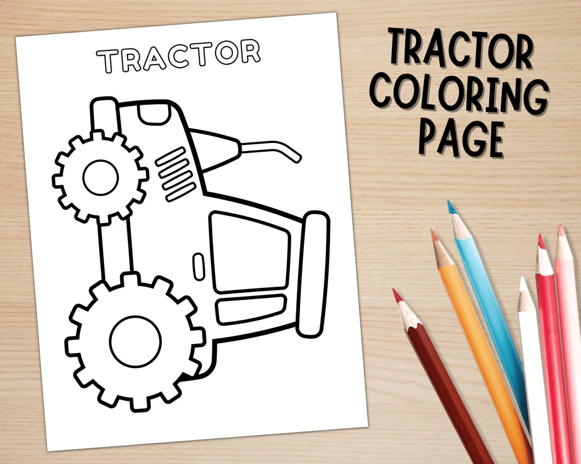 Printable Tractor Craft | Transportation Craft | Build a Tractor | Cut ...