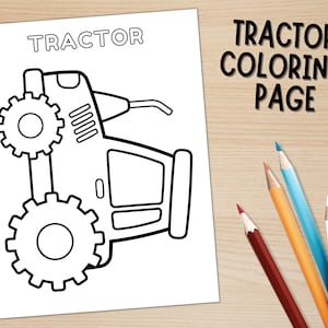 Printable Tractor Craft | Transportation Craft | Build a Tractor | Cut ...