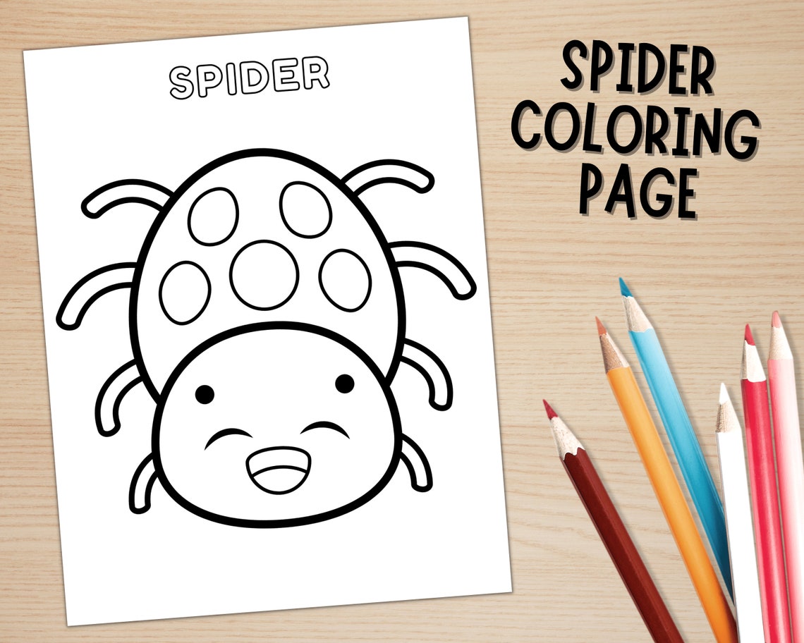 Printable Spider Craft Halloween Craft Kids Cut & Paste Activity Indoor ...