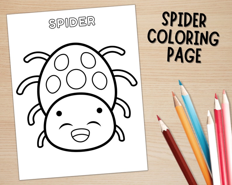 Printable Spider Craft | Halloween Craft | Kids Cut & Paste Activity ...