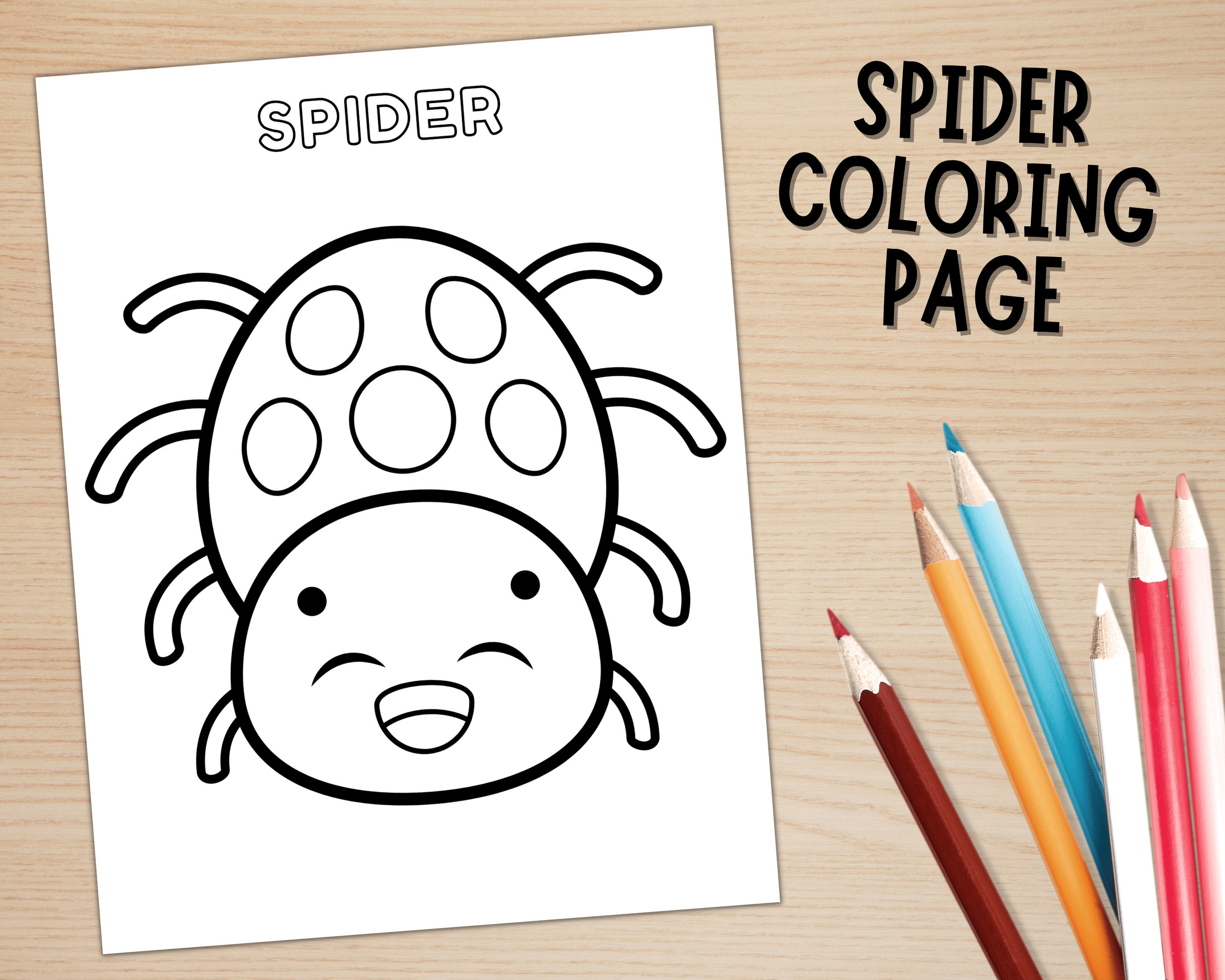 Printable Spider Craft | Halloween Craft | Kids Cut & Paste Activity ...