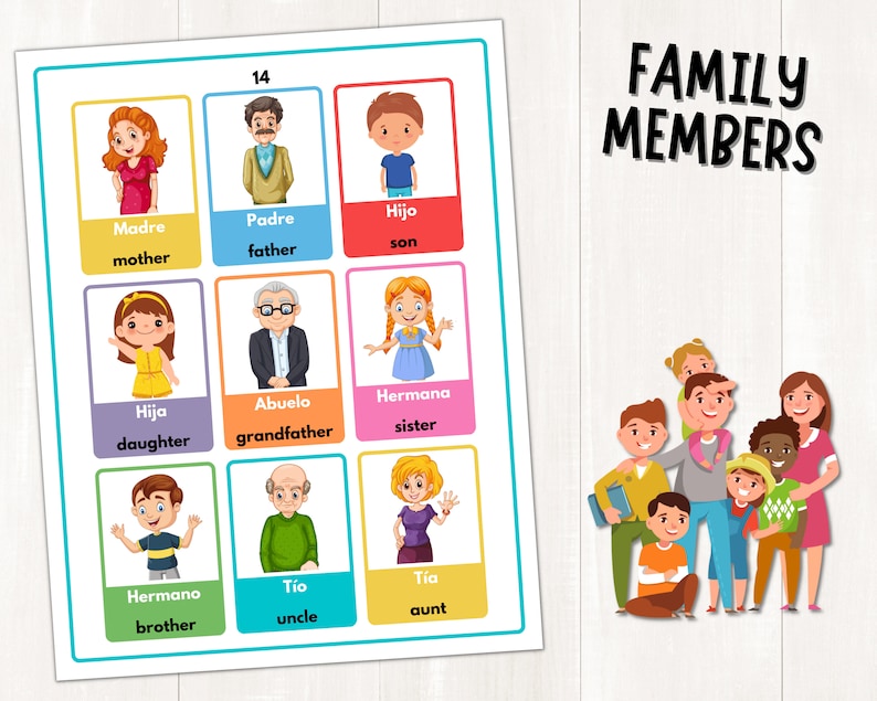 Printable Spanish-english Picture Dictionary | My First 200 Spanish ...