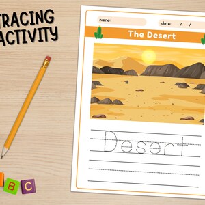 Printable Desert Worksheets for Kids | Desert Animals Activities ...