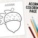 Acorn Printable Craft | Acorn Craft Template for Kids | Fall Activities ...