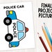Printable Police Car Craft | Transportation Craft | Build a Police Car ...