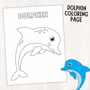 Printable Dolphin Craft Template | Summer Craft Activity | Sea Animal ...