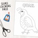 Printable Quail Craft Template | Build a Bird Craft | Color, Cut, and ...