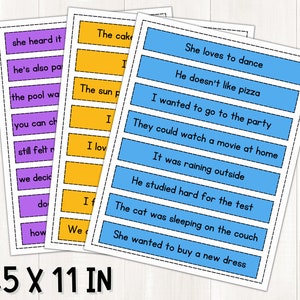 Compound Sentences Hands-on Activity | Sentence Building Activity ...