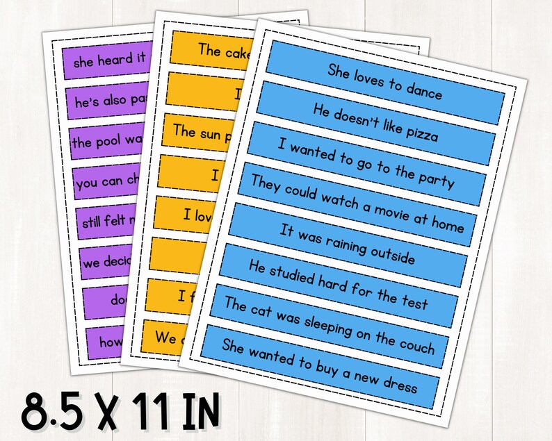 Compound Sentences Hands-on Activity | Sentence Building Activity ...