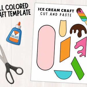 Printable Ice Cream Craft Build an Ice Cream Summer Craft Activity ...