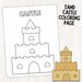 Printable Sand Castle Craft Template | Summer Craft Activity | Build a ...