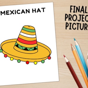 Printable Sombrero Hat Craft | Hispanic Heritage Month Craft | Cinco De ...