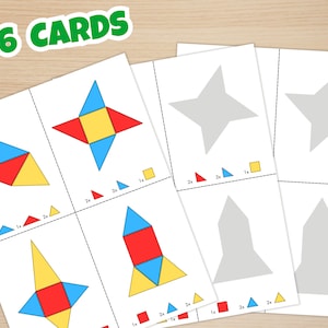 Magnetic Tiles Printable Templates | Magnetic Tile Card Puzzles ...