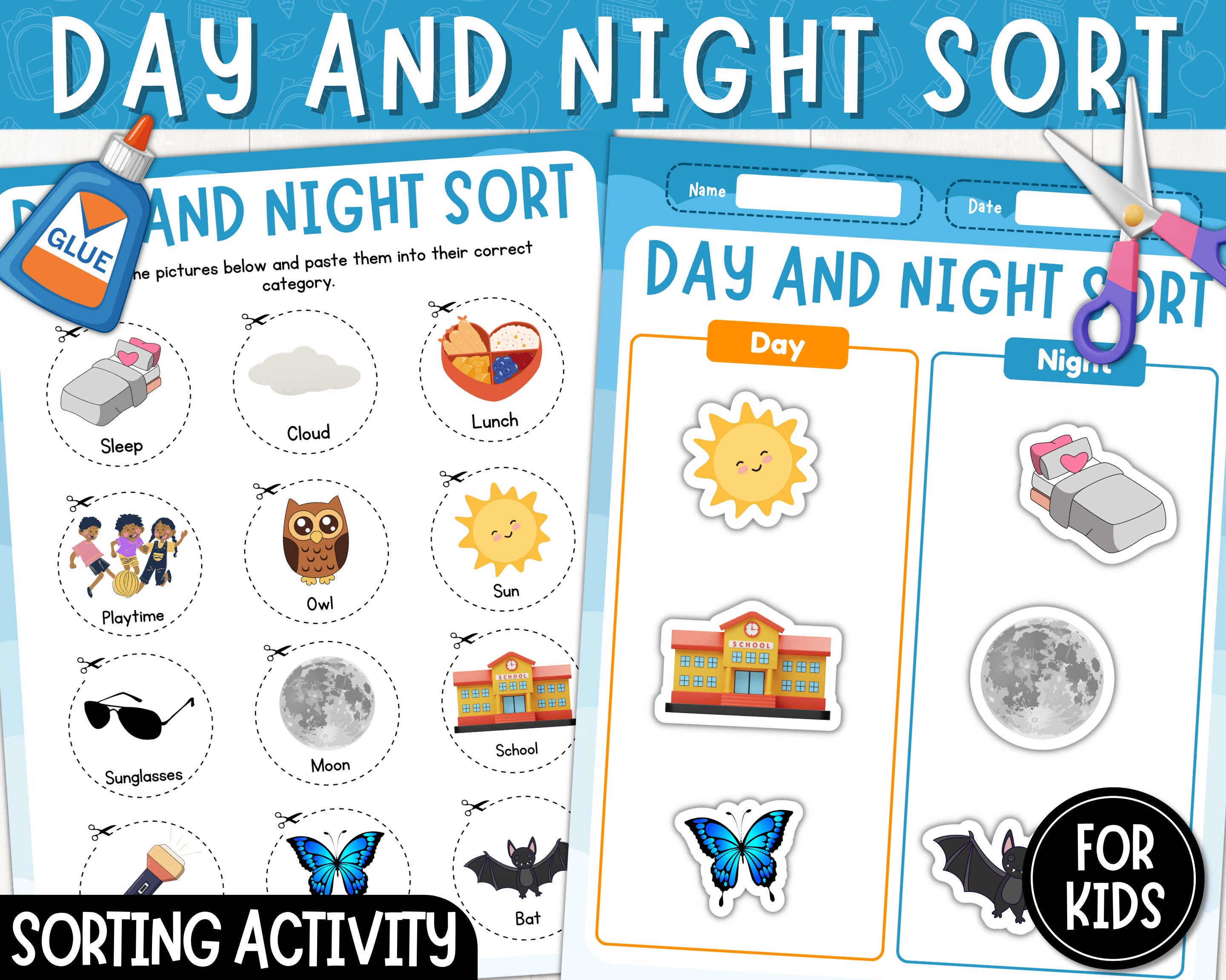 Worksheets Day And Night