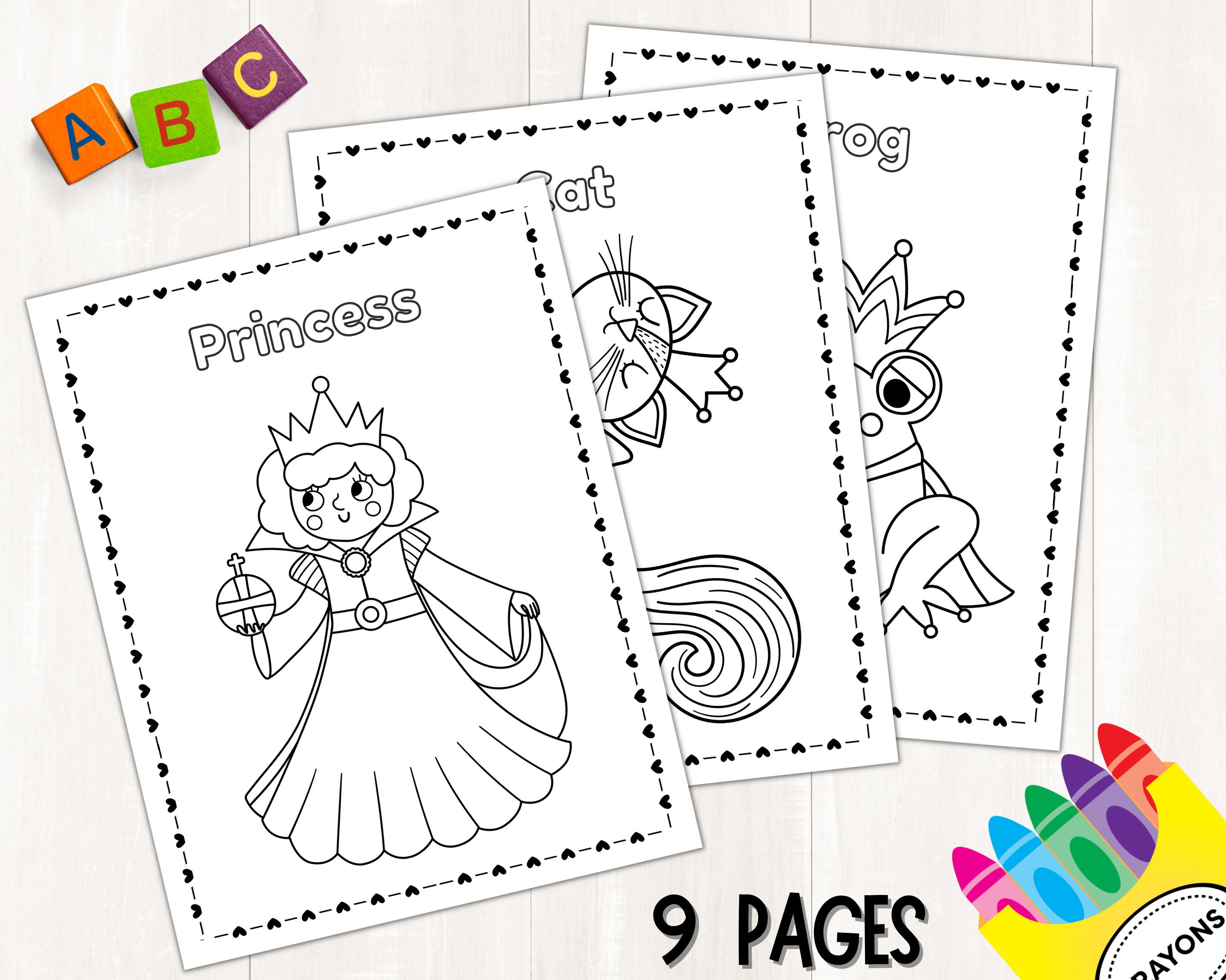 Fairy Tales Coloring Sheets for Kids, 9 Coloring Pages of Fairy Tale ...