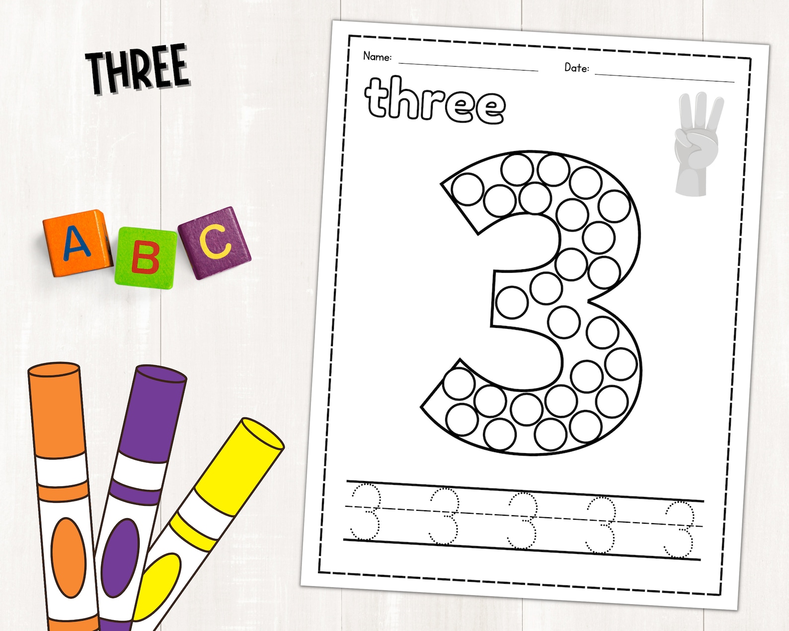 Number Dot Marker 0-10 Worksheets | Counting Do-a-dot Printables ...