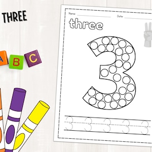 Number Dot Marker 0-10 Worksheets | Counting Do-a-dot Printables ...